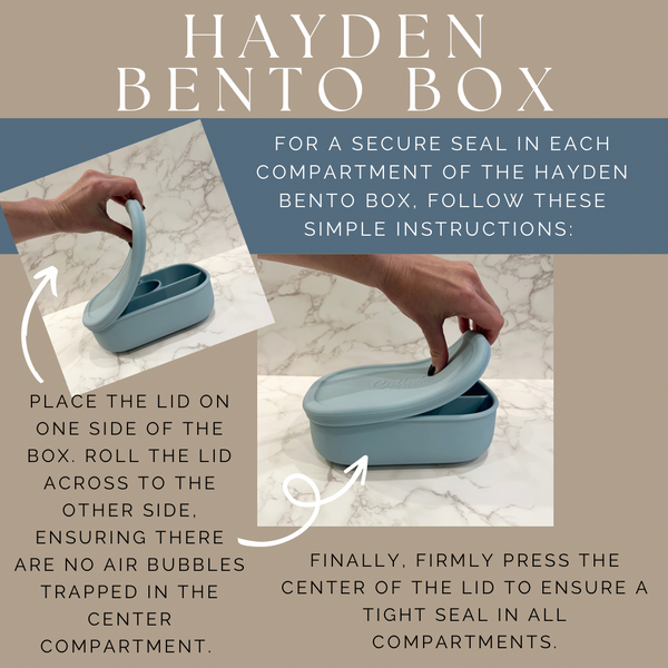 Hayden Bento Box - Slate Blue - Meli Wraps