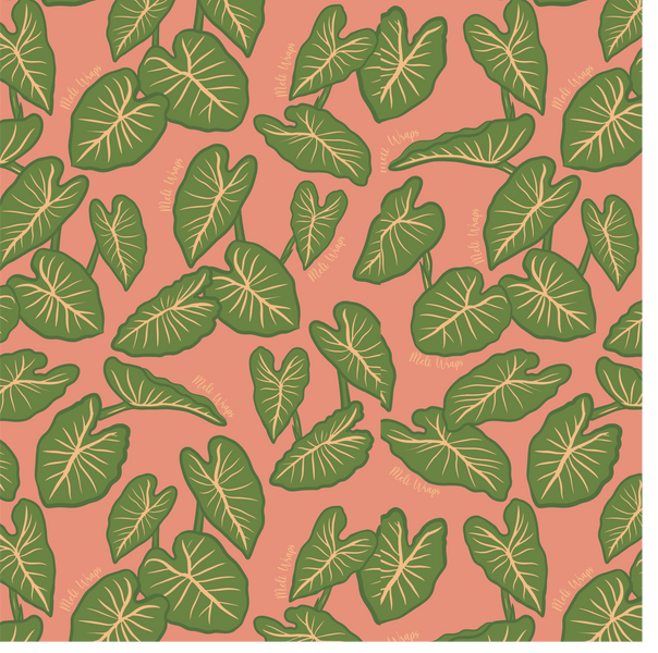 Beeswax Wrap Bulk Roll - Kalo Print - Meli Wraps