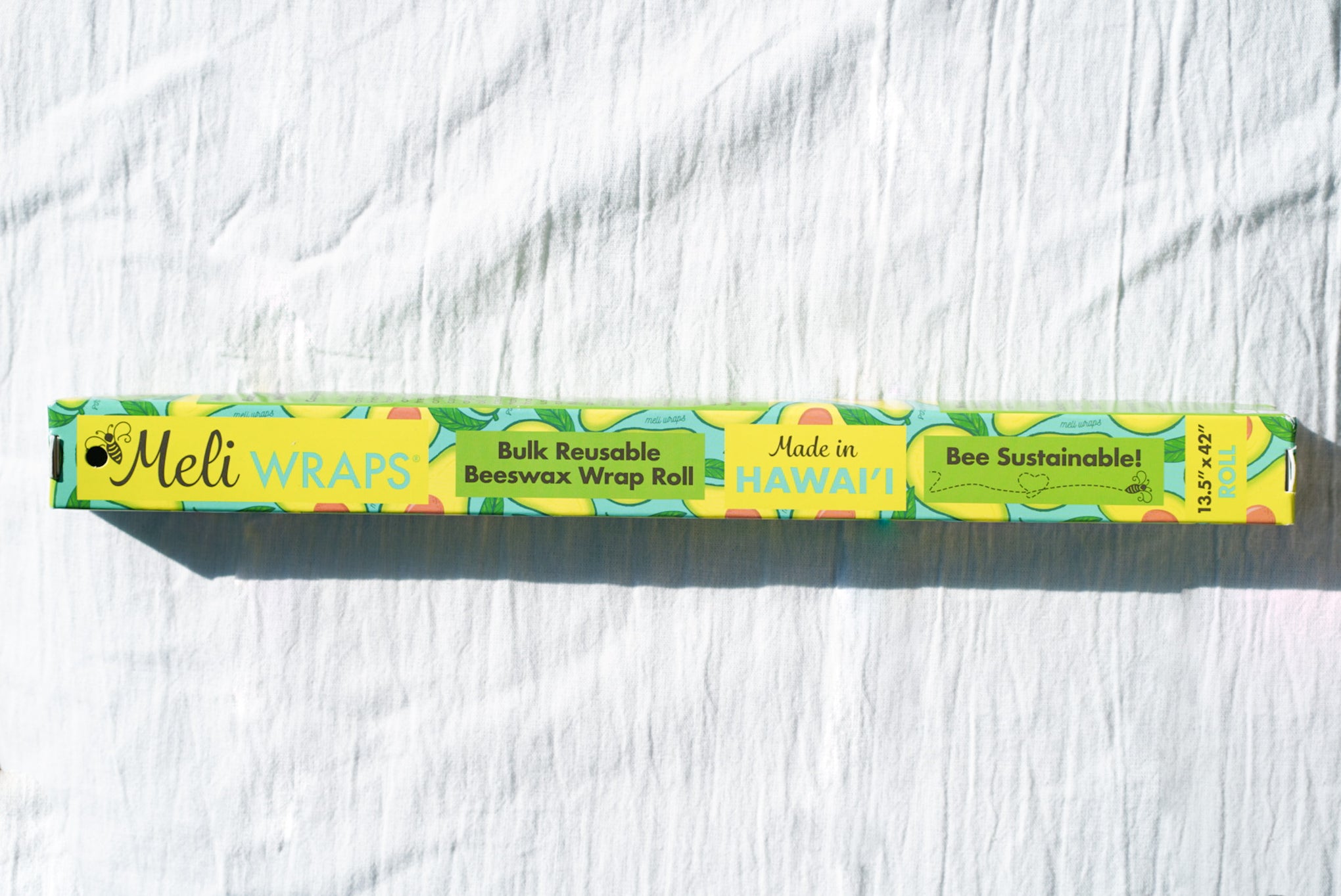 Beeswax Wrap Bulk Roll - Avocado Print - Meli Wraps